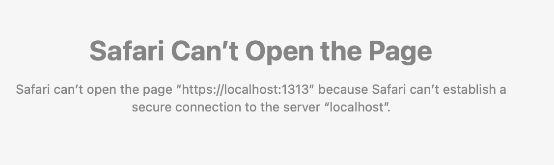 Safari is automatically redirecting to an HTTPS site that does not exist